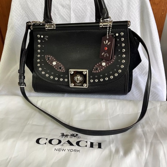 Coach | Bags | Coach Drifter Carryall With Western Rivets Leather ...